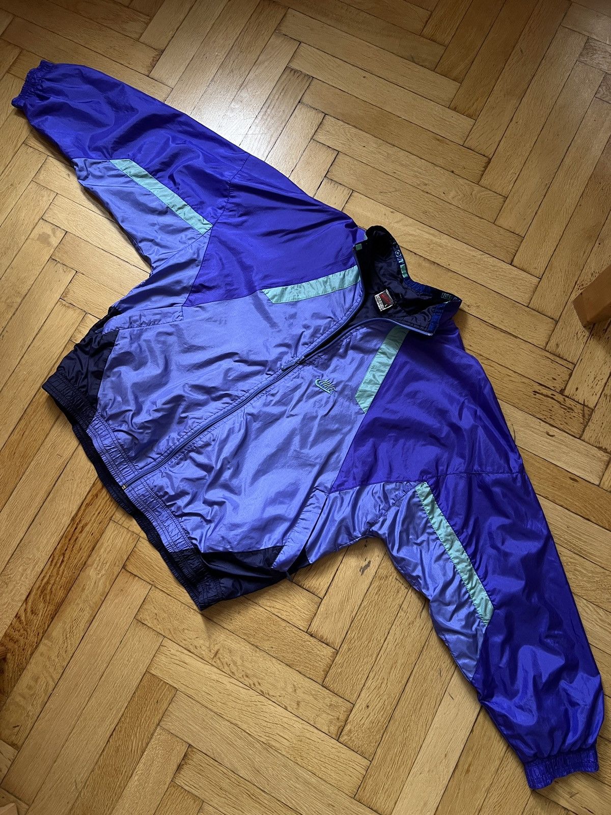 Nike Crazy Retro Nike VTG 1990s nylon track top jacket baggy boxy | Grailed