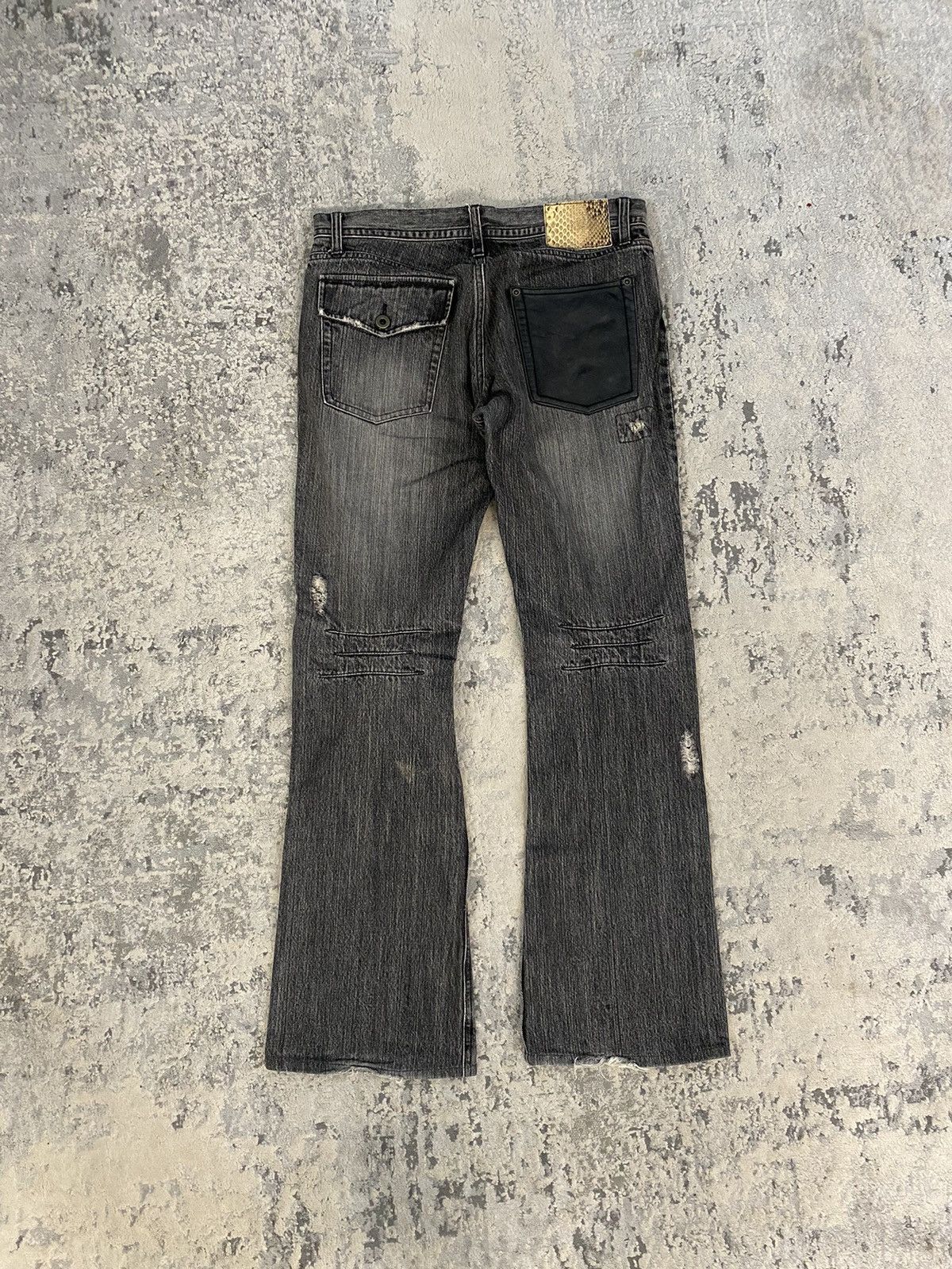 Isamu Katayama Backlash × Japanese Brand Rupert Difference Patchwork Bootcut Jeans | Grailed