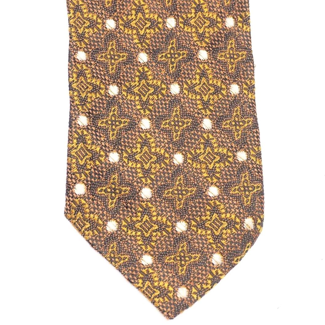 Vintage French Woven Skinny Necktie in Rockabilly Style with 2 Inch ...