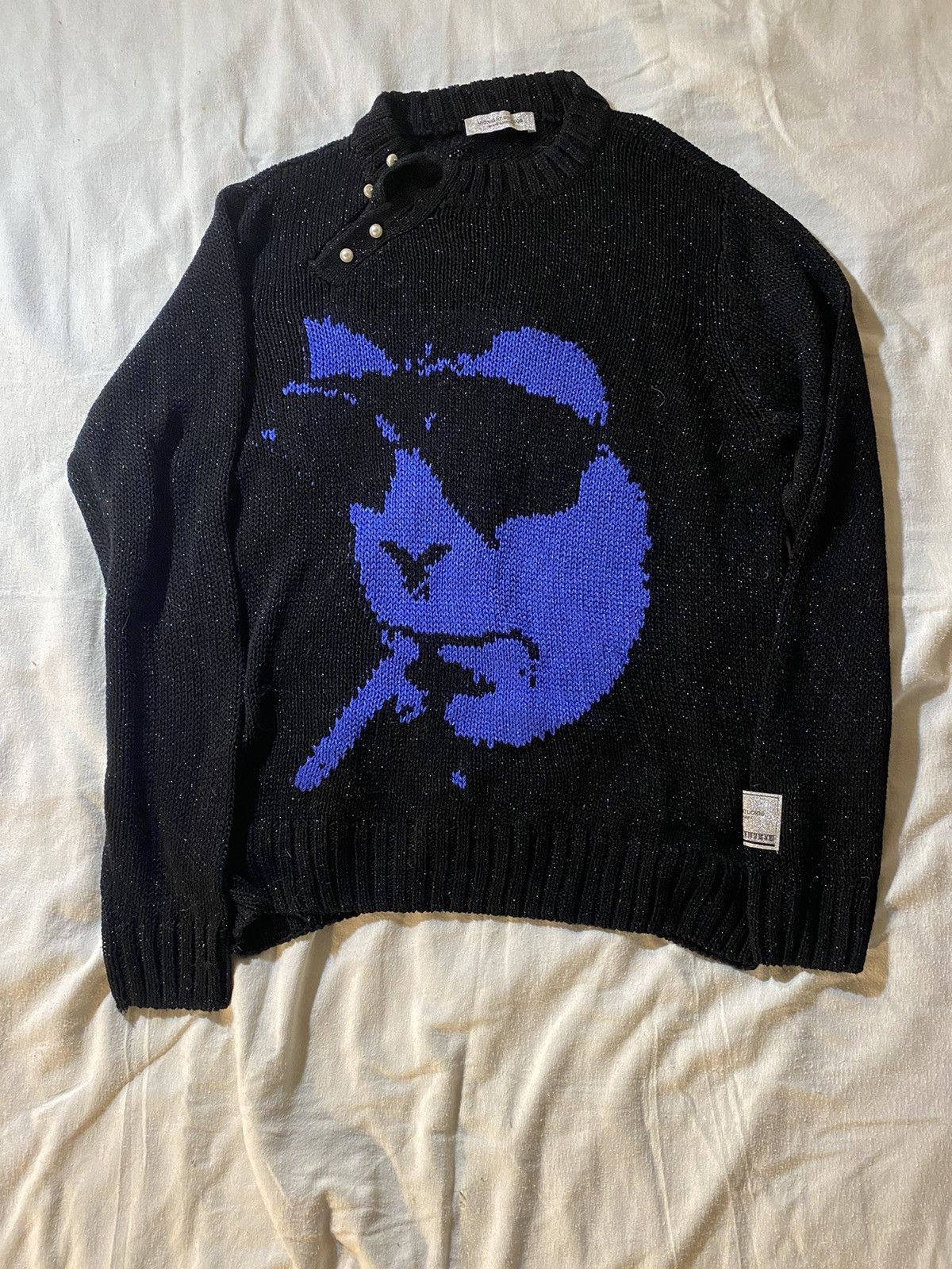 Midnight Studios Sparkle Pearl Cigarette Sweater | Grailed