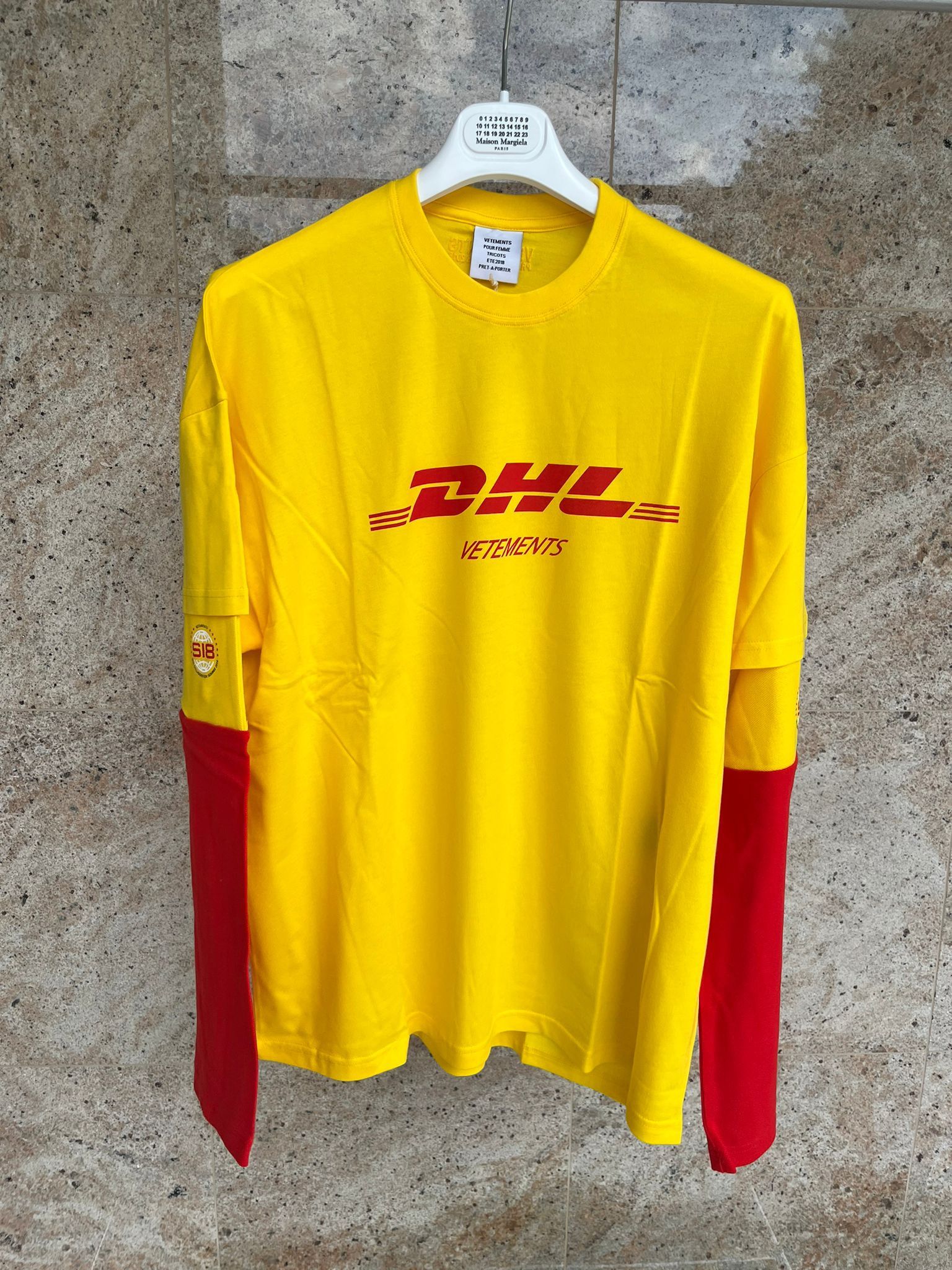 Vetements SS18 DHL Logo T-Shirt LS in Multicolor | Grailed