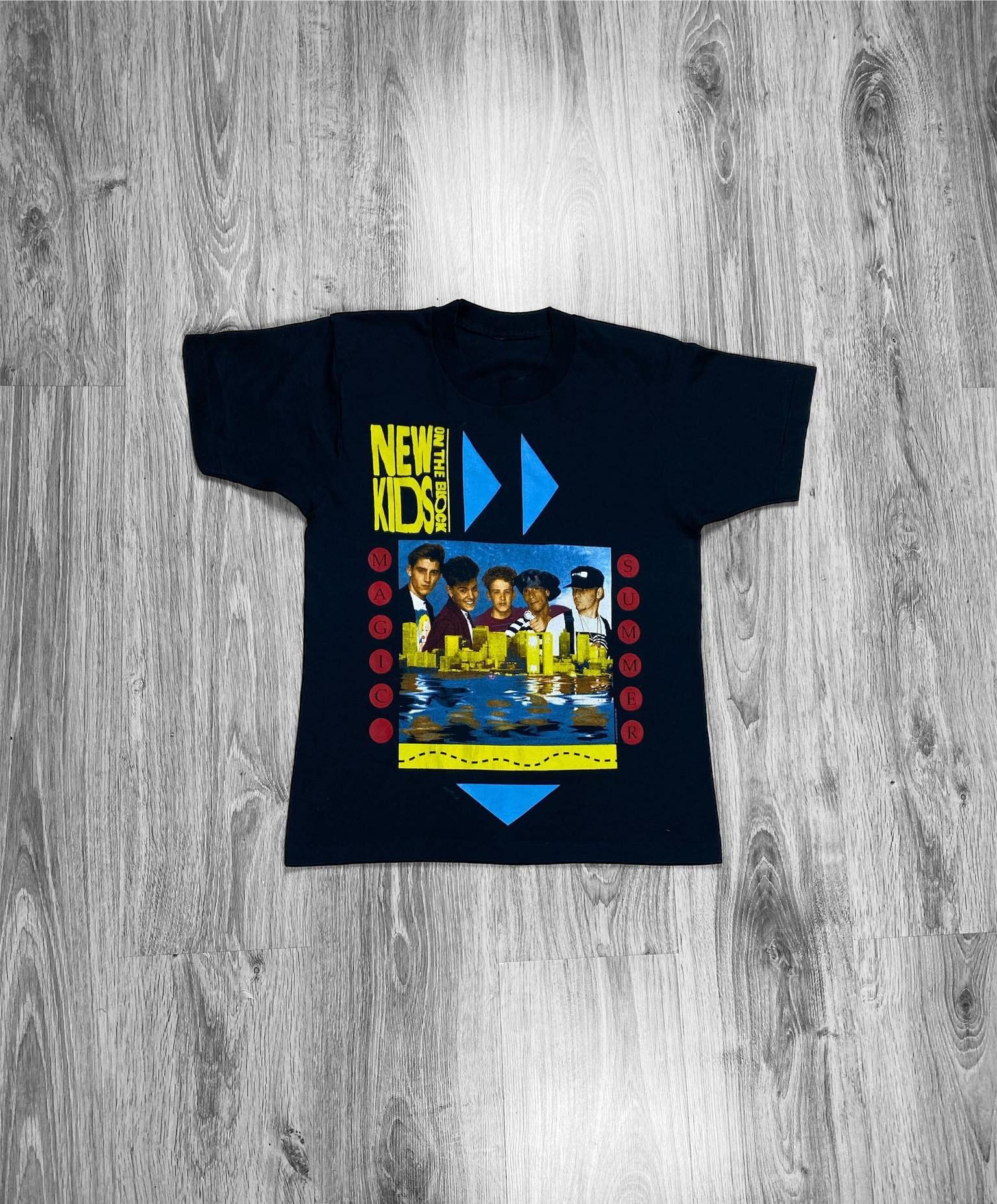 Vintage 90s New Kids On The Block Magic Summer Band T-shirt Vintage 90s New Kids On The Block Magic Summer Band T-shirt