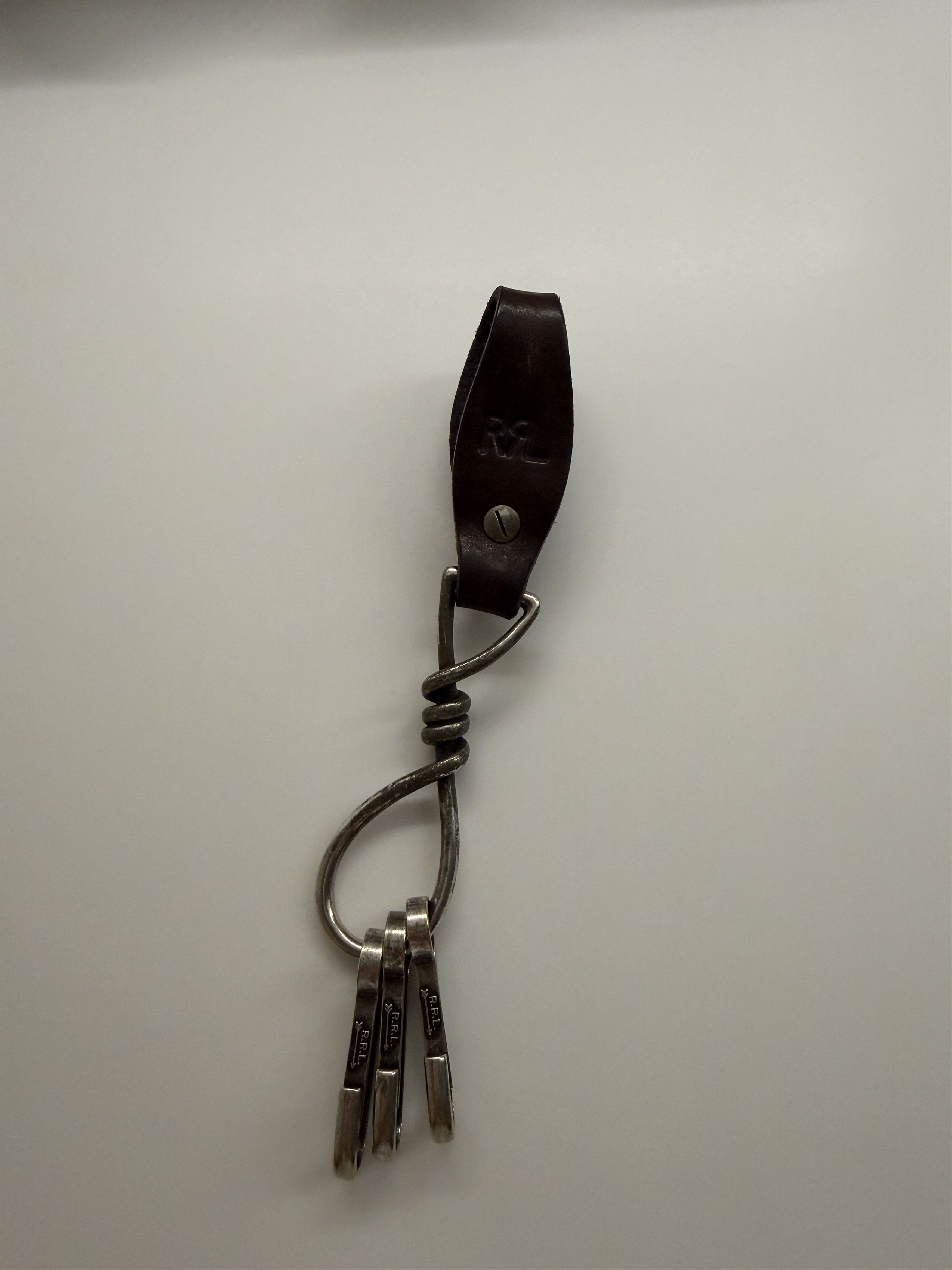 RRL Ralph Lauren RRL Double RL Ralph Lauren Leather Key Holder Keychain ...