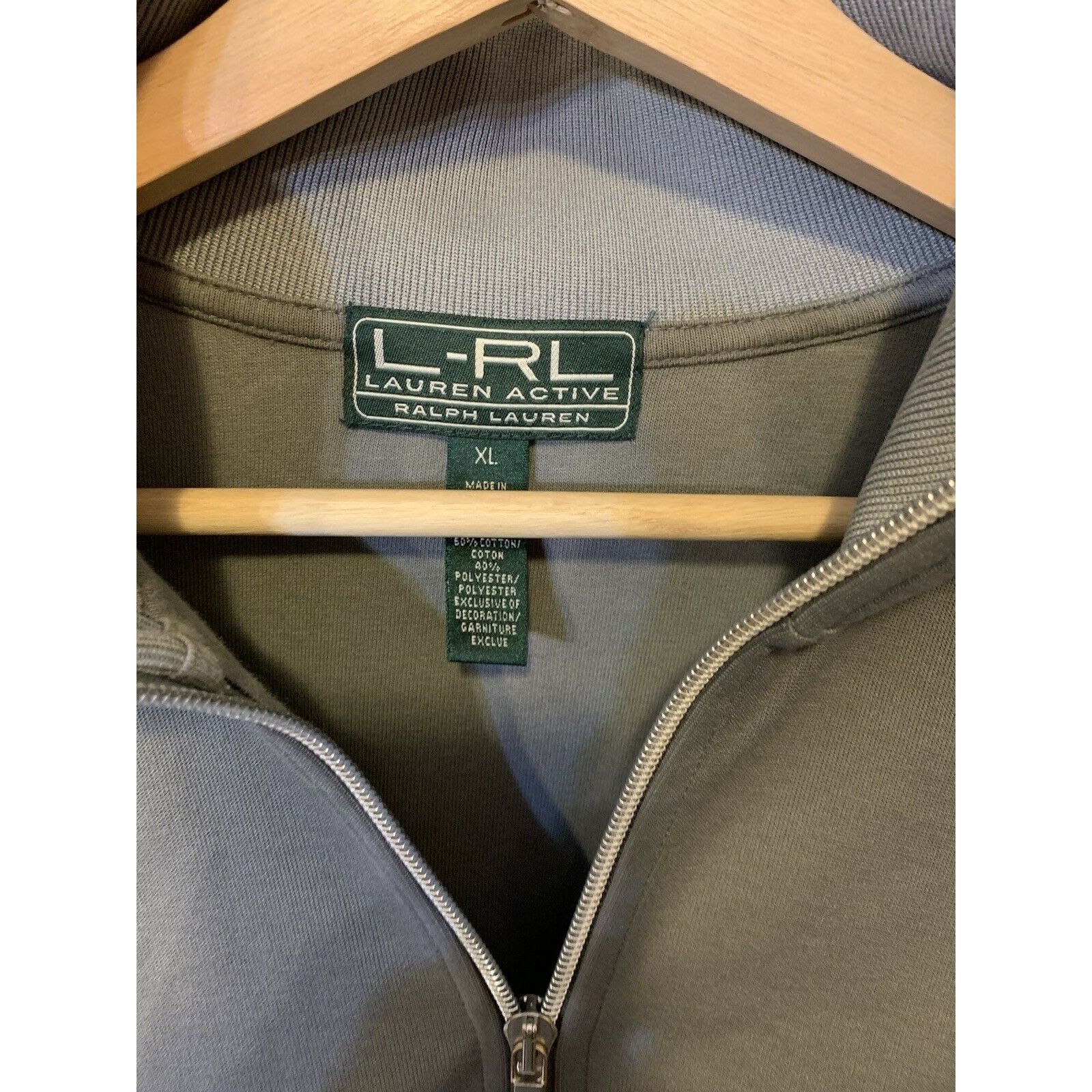Ralph Lauren Ralph Lauren L-RL Active Women's Sz XL Gray Crest Full Zip W | Grailed