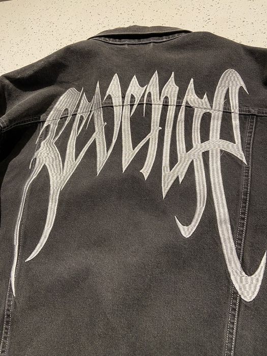 Revenge Revenge Denim Jacket Embroidered | Grailed