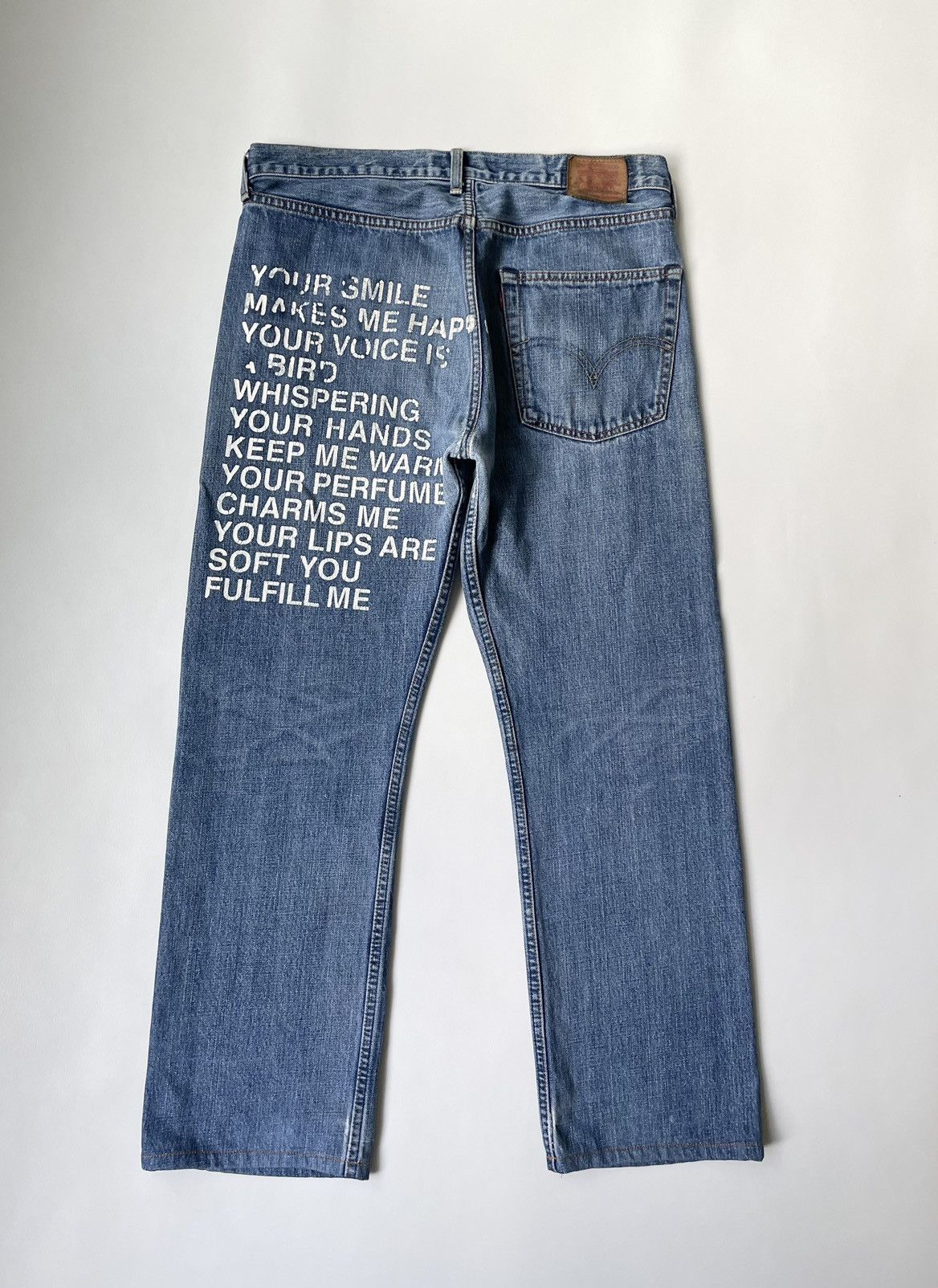 Junya Watanabe S/S 01 ‘Poem’ Jeans | Grailed