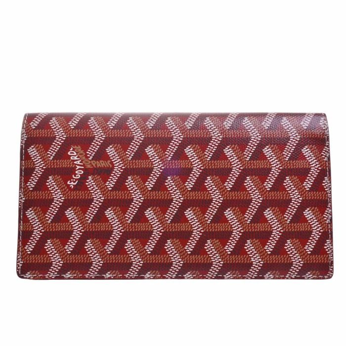 Goyard GOYARD Saint Lambert Bifold Long Wallet Billfold Red Women's ...