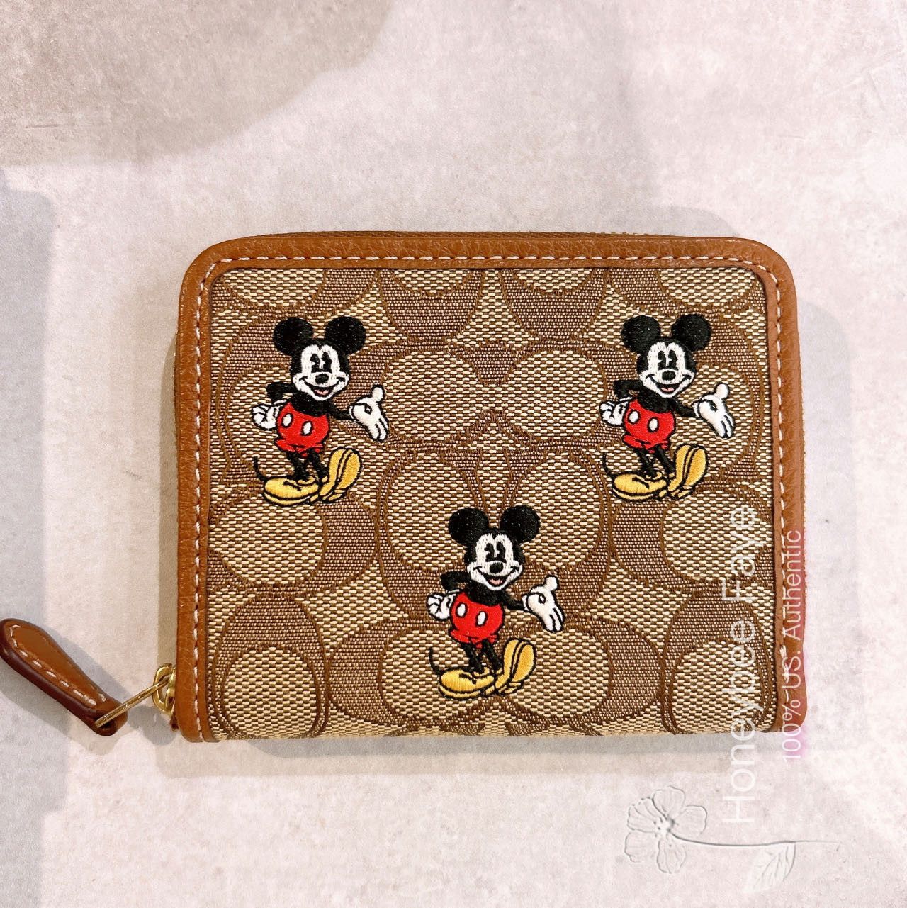 Coach Disney Small Zip Around Wallet With Mickey Mouse Print | Grailed