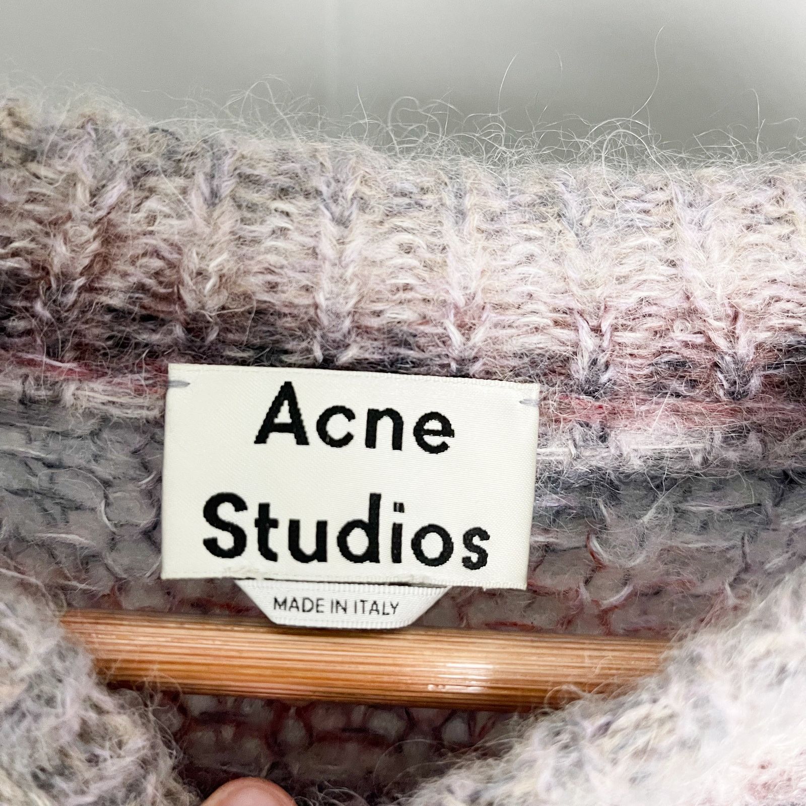 Acne Studios RARE Acne Studios Italian Mohair Striped Gradient Sweater ...