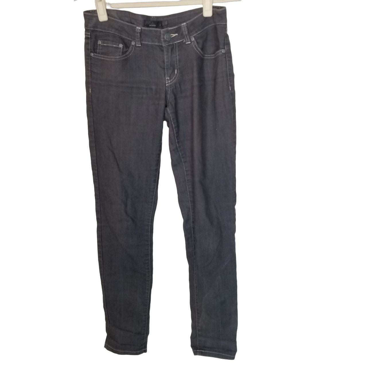 Prana Prana Womens 2 Gray Denim Low Rise 5-Pocket Skinny Jeans Cas ...