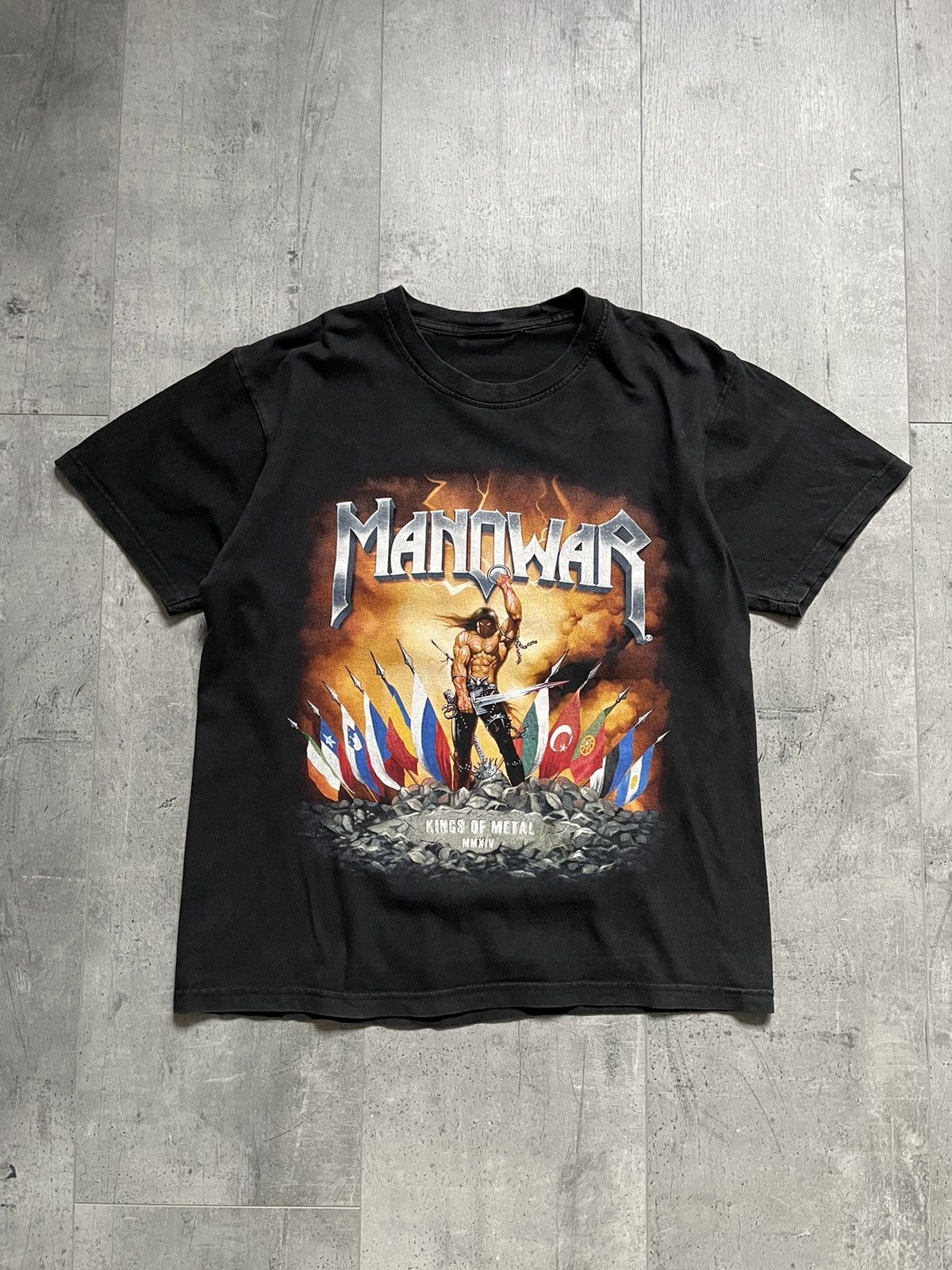 Band Tees × Streetwear × Vintage Manowar Vintage Band T-shirt | Grailed