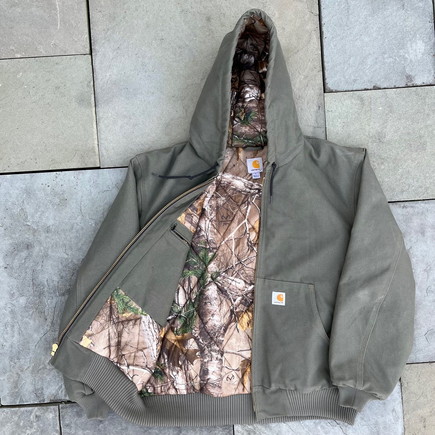Carhartt Carhartt RealTree Camo Flannel-Lined Active Jacket | Grailed
