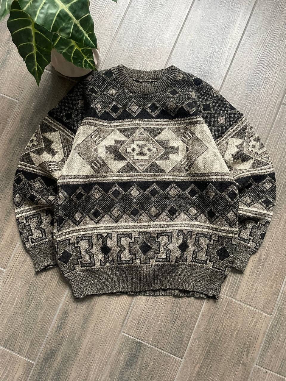 Coloured Cable Knit Sweater × Handmade × Vintage Grandpacore vintage ...