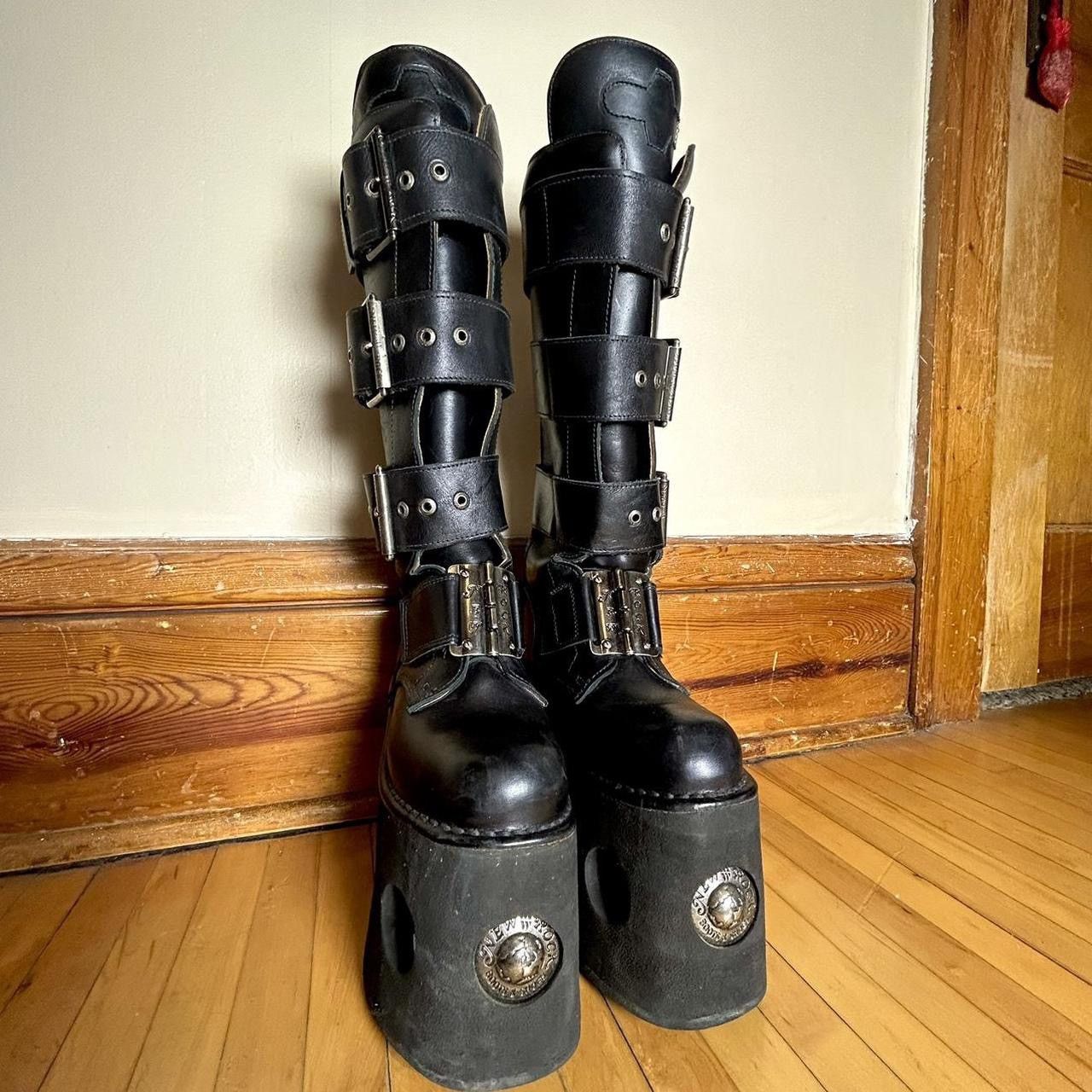 New Rock RARE 90s New Rock ULTRA Platform Neptuno M-16 Boots | Grailed