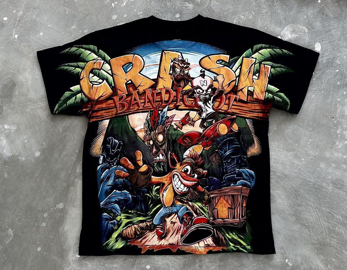 Vintage Crash Bandicoot Fanmade tee | Grailed