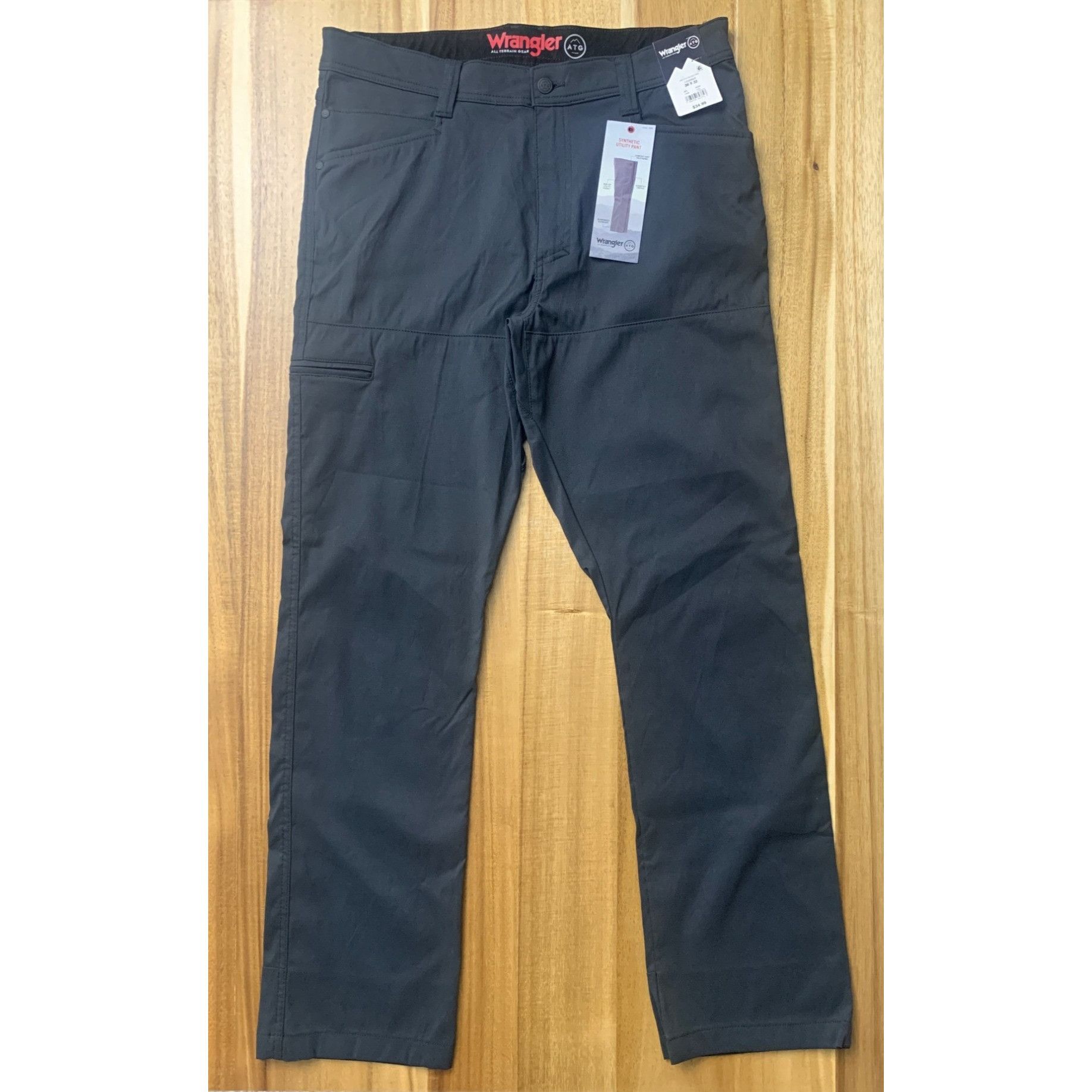 Wrangler Wrangler ATG Mens Dim Gray Synthetic Utility Pants Pockets ...