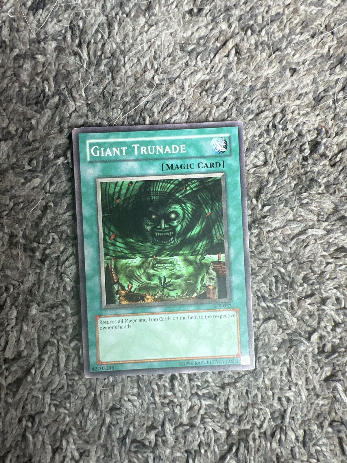 Vintage 1996 Konami Yu-Gi-Oh! Giant Trunade Card | Grailed