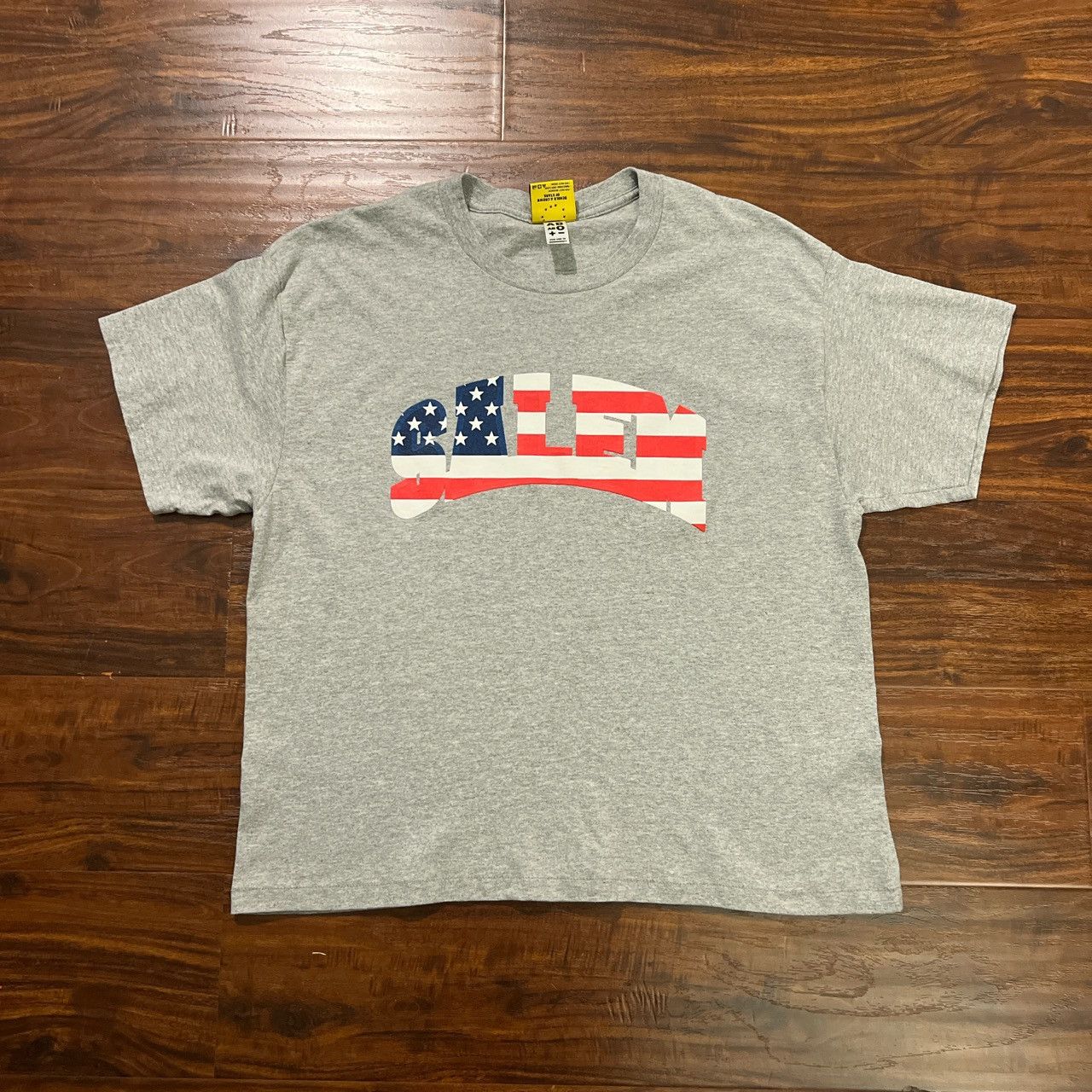 Drain Gang × Salem Sportswear SALEM S4LEM American Flag Logo Tee | Grailed