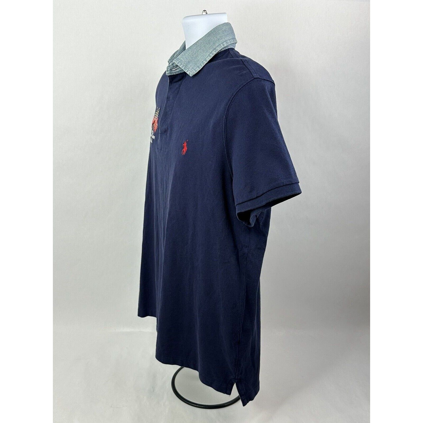 Ralph Lauren Polo Ralph Lauren Rugby Shirt S/S Large Blue USA Flags ...