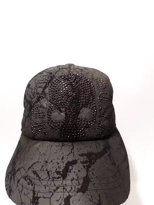 Avant Garde Black Star Sparkling Skull Trucker Hats Punk design | Grailed