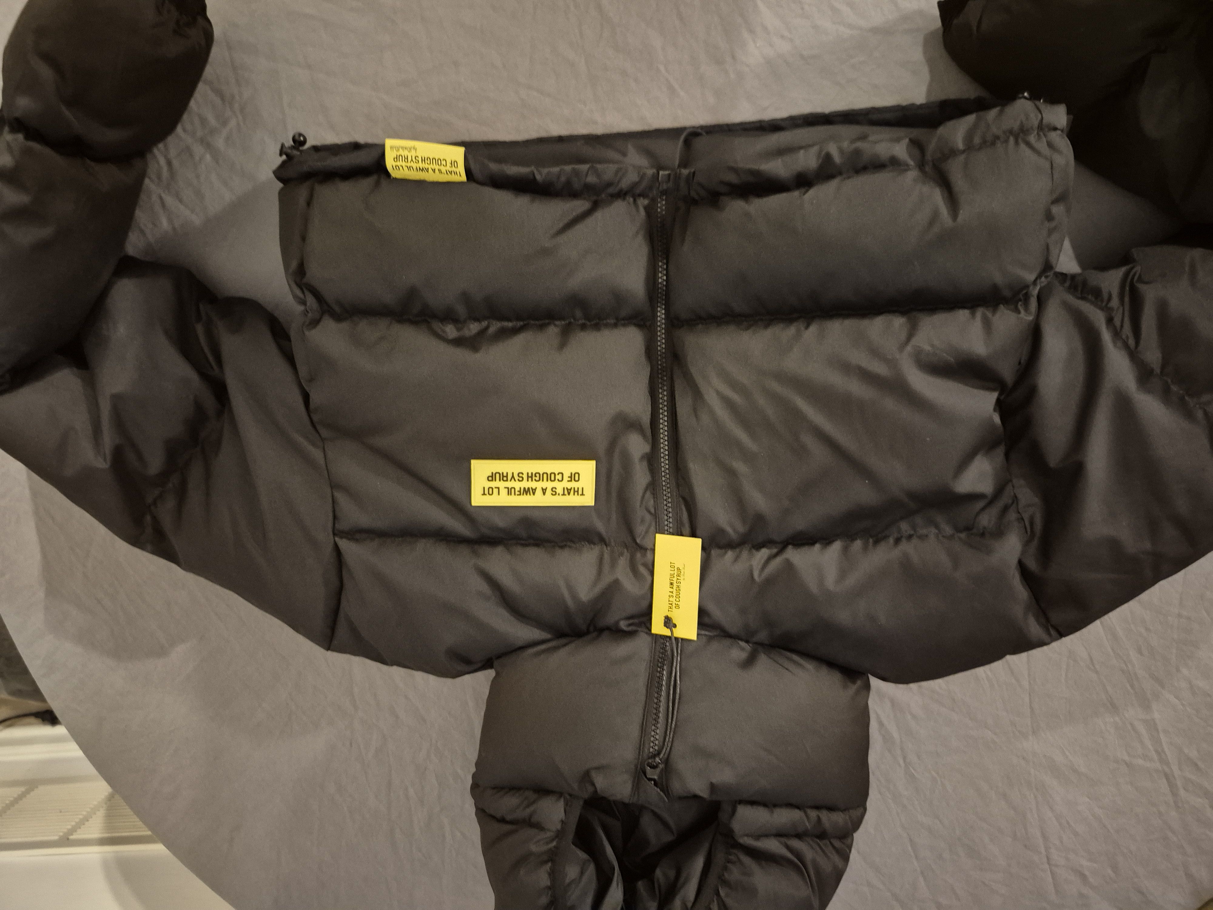 Other Awful Lot of Cough Syrup Black Puffer Jacket Size Medium | Grailed