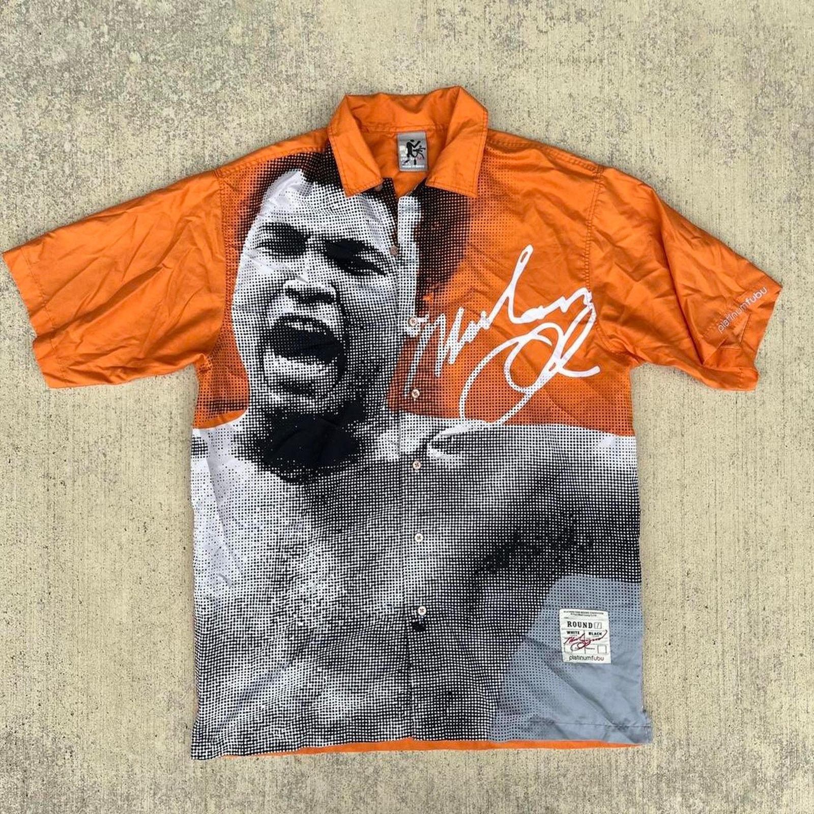 Fubu Platinum Fubu Muhammad Ali Printed Comic Boxing Button-Up | Grailed