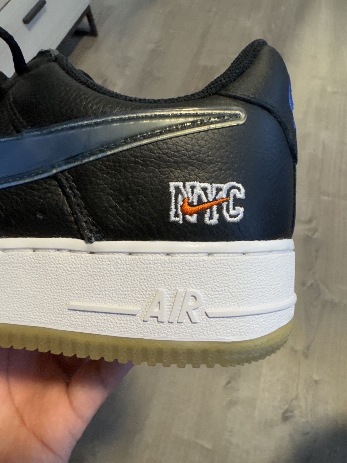 Kith × Nike Ronnie Fieg Kith x Nike Air Force 1 Low NYC Knicks Away ...