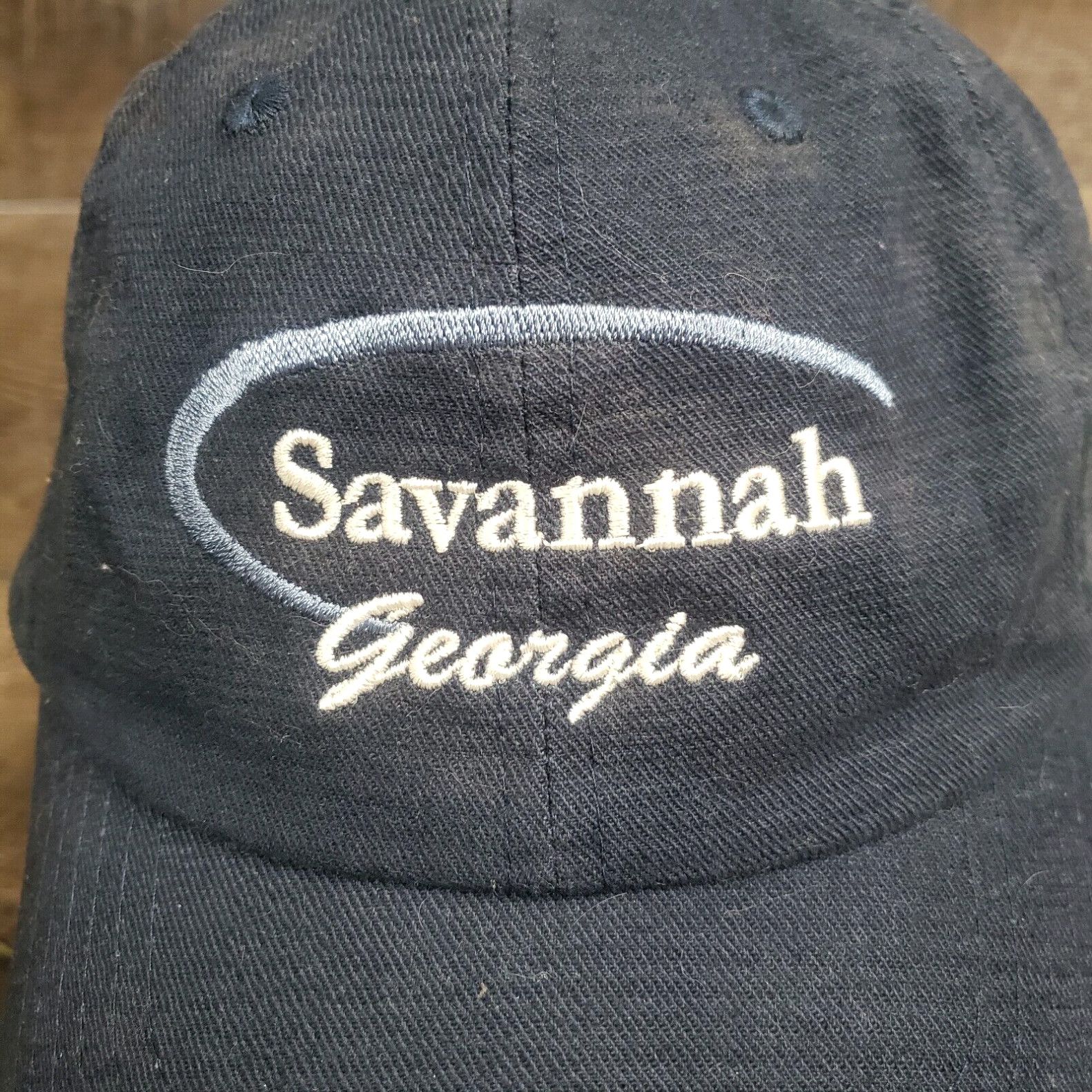 Vintage Savannah Georgia Blue Embroidered Spelled Out Hat Cap Adult ...