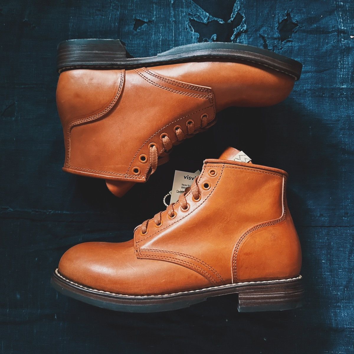 Visvim Brigadier boots folk | Grailed