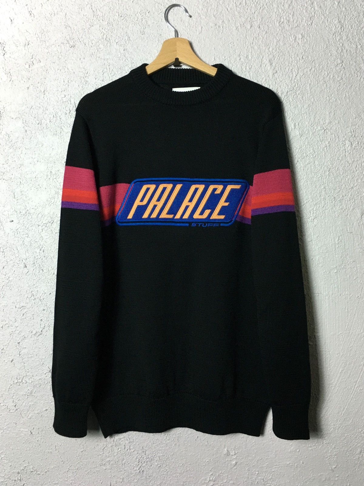 Palace sweater PALACE SKATEBOARDING Stuff Knitted wool y2k vintage ...