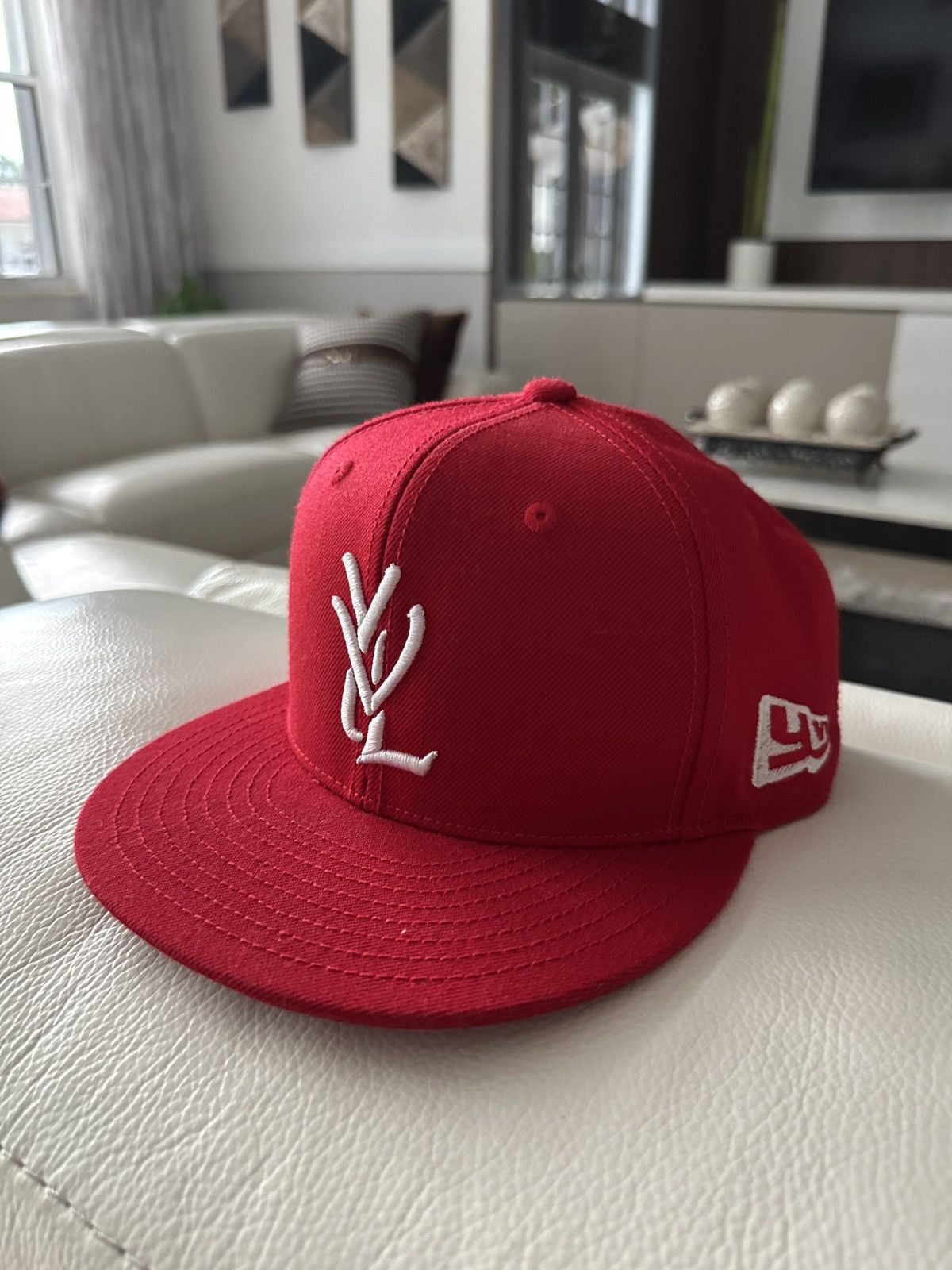 Playboi Carti Playboi Carti YVL Red Fitted Hat | Grailed