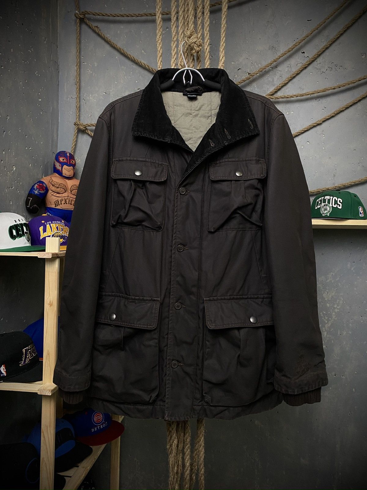 Avant Garde × Leather Jacket × Vintage Vintage Diesel Waxed Jacket ...