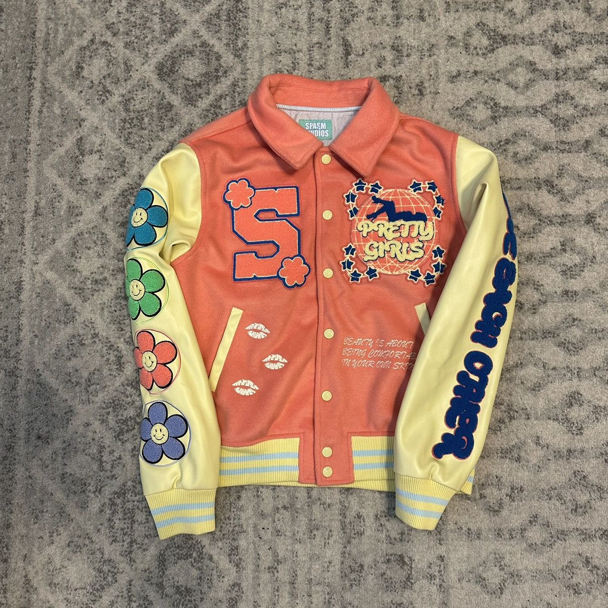 Streetwear Spasm Studios Varsity Jacket | Grailed
