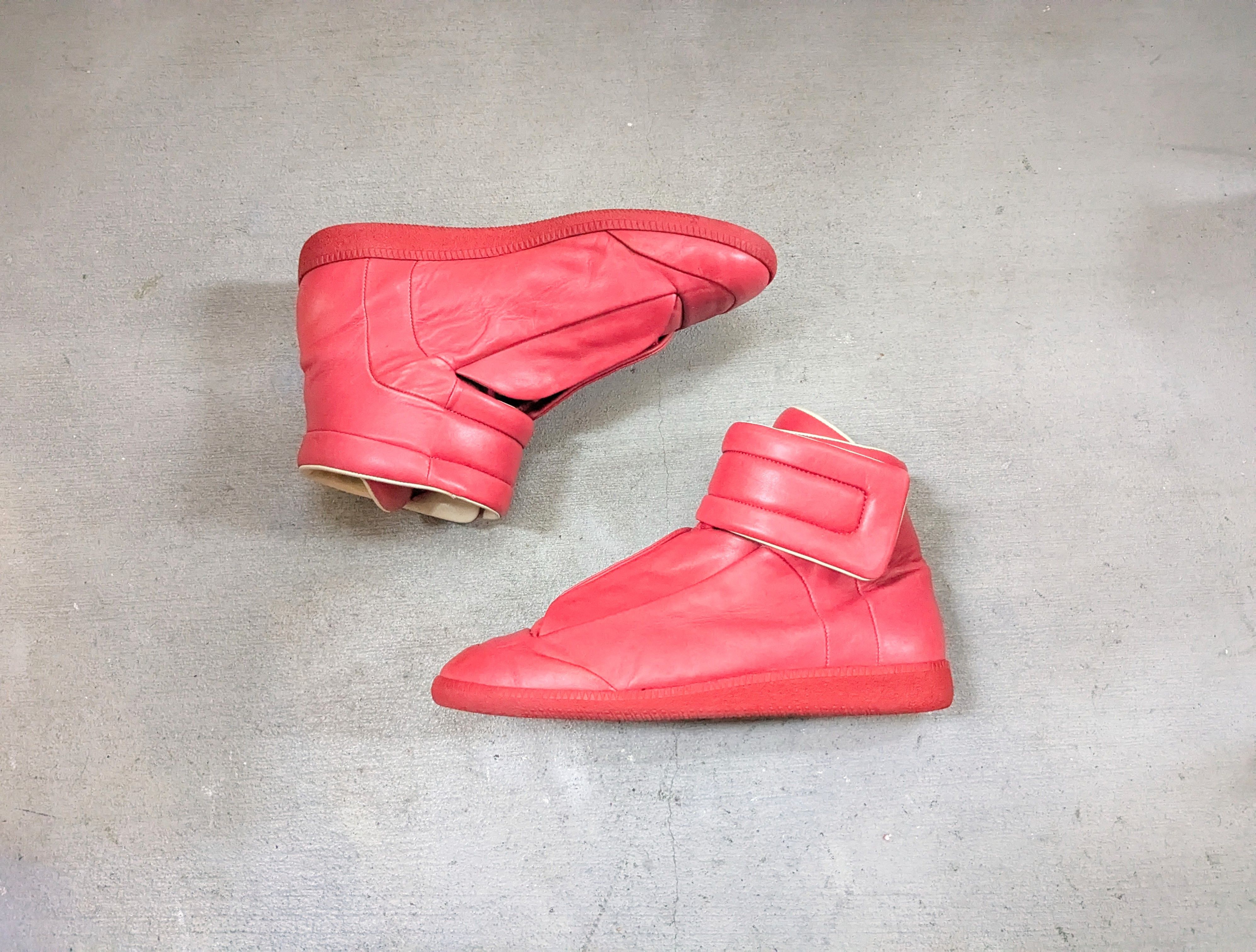 Maison Margiela Maison Margiela Future Red Leather 10 43 Italy High ...