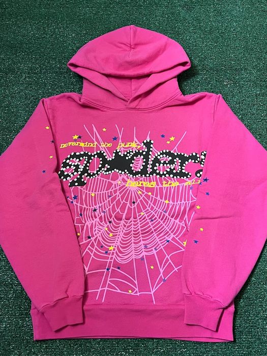 Spider Worldwide Sp5der Hoodie Pink V2 | Grailed
