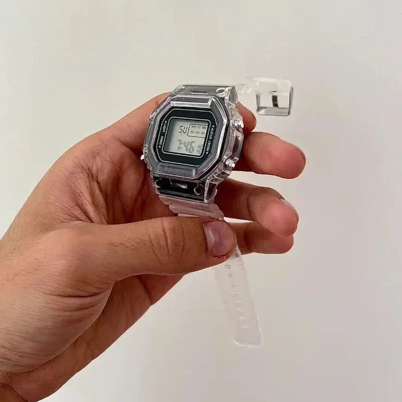 Casio black transparent digital watch | Grailed