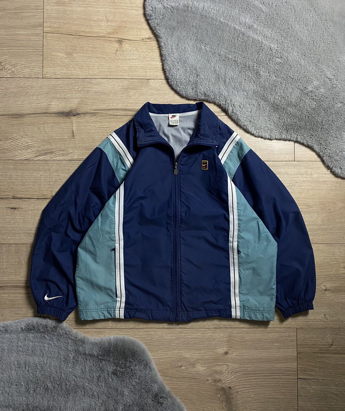 Nike NIKE CHALLENGE COURT BOXY 90s VINTAGE NYLON TRACK JACKET | Grailed