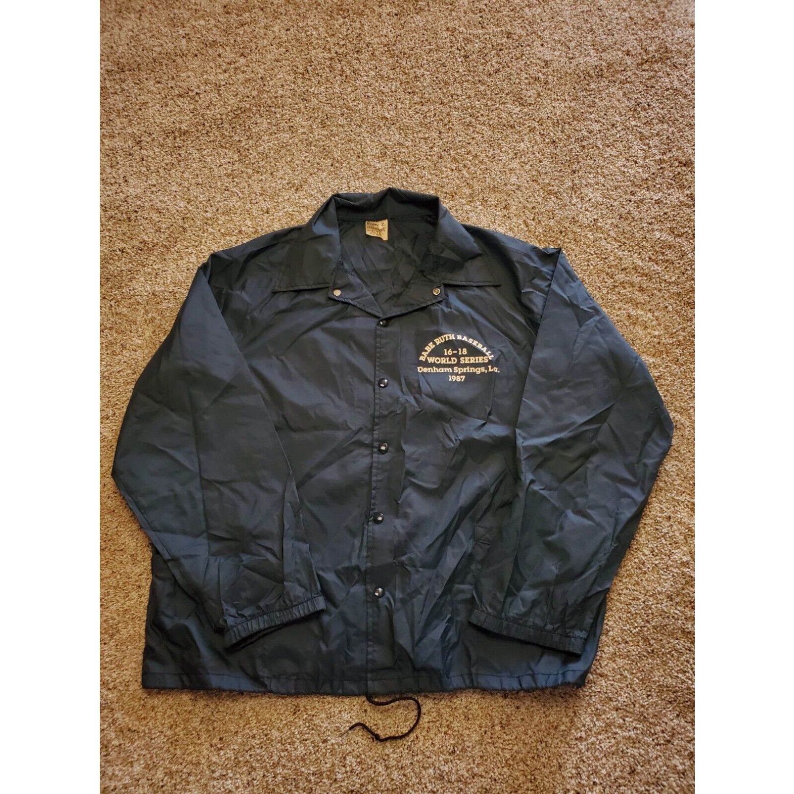 Vintage Vintage Babe Ruth 1987 World Series Windbreaker Jacket XL Mens ...
