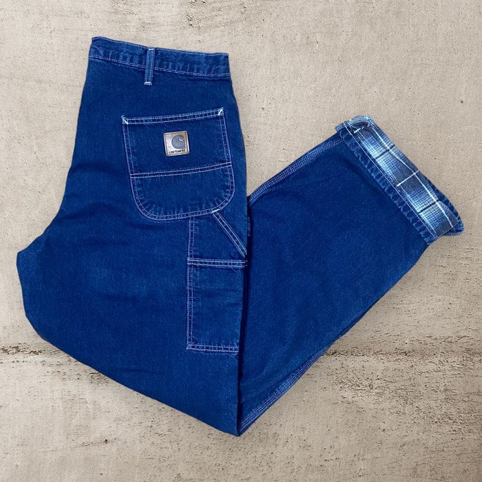 Carhartt Carhartt Flannel Lined Relaxed Fit Carpenter Work Jeans | Grailed