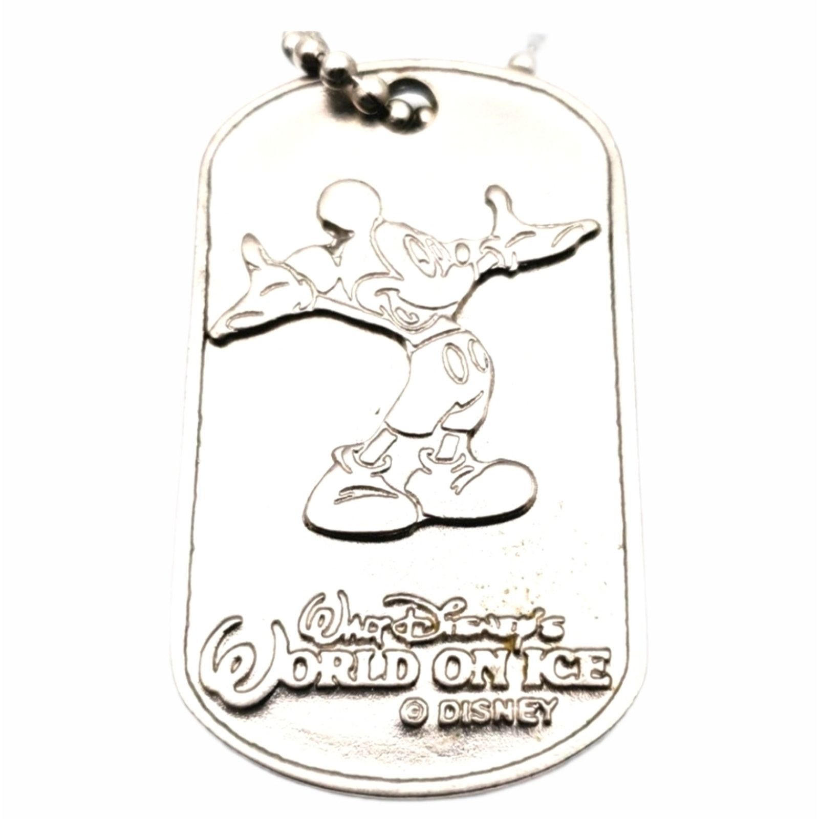 Disney Rare Vintage Walt Disney World On Ice Dog Tag Necklace H2F | Grailed
