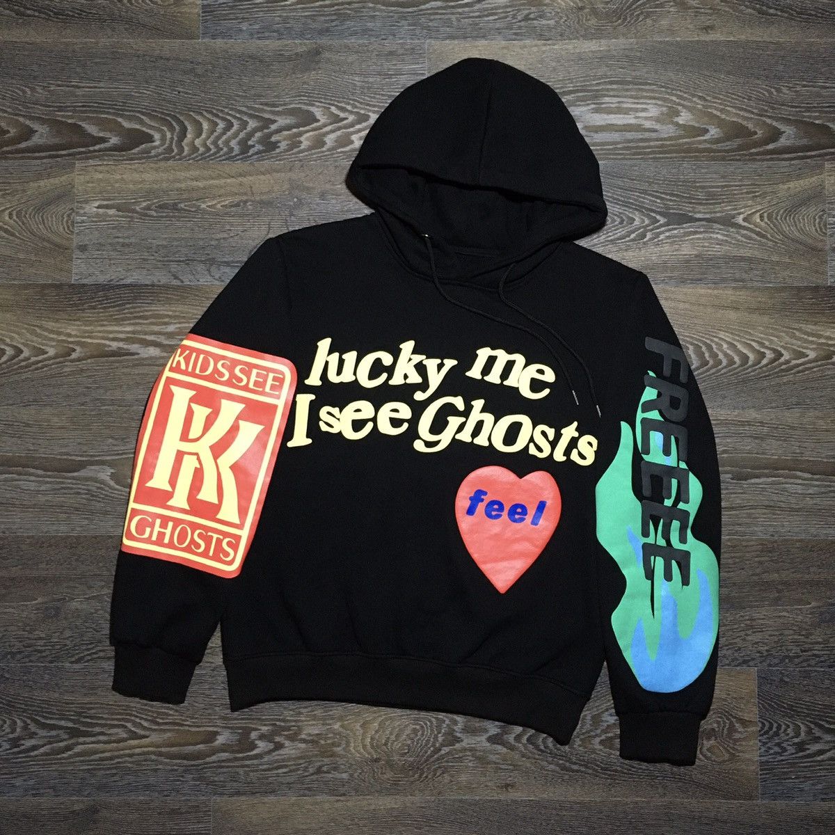 Hype Kanye West Lucky Me I See Ghosts Rap Hip Hop Bootleg Hoodie | Grailed