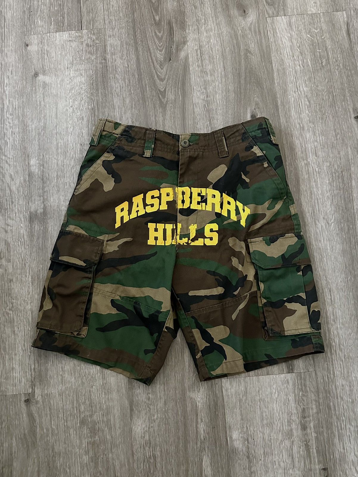 The GV Gallery GV GALLERY Camo Raspberry Hills Cargo Shorts | Grailed