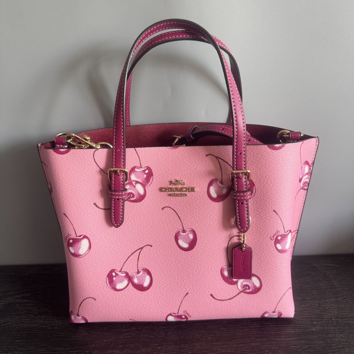 Coach Coach Mollie Tote Bag 25 With Cherry Print CR293 | Grailed
