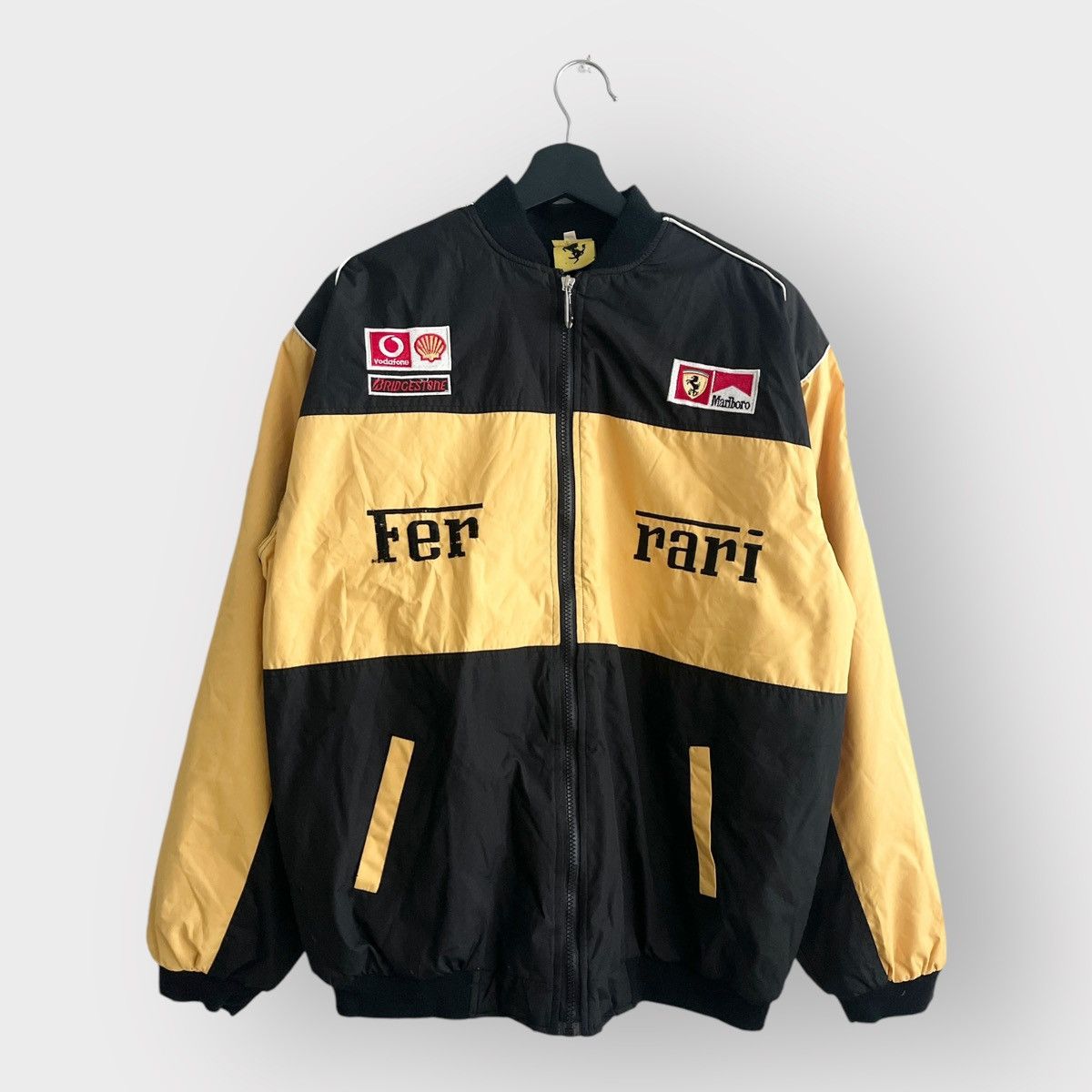 Ferrari × Formula 1 × Vintage STEAL! 2000s Ferrari Yellow Racing Jacket ...