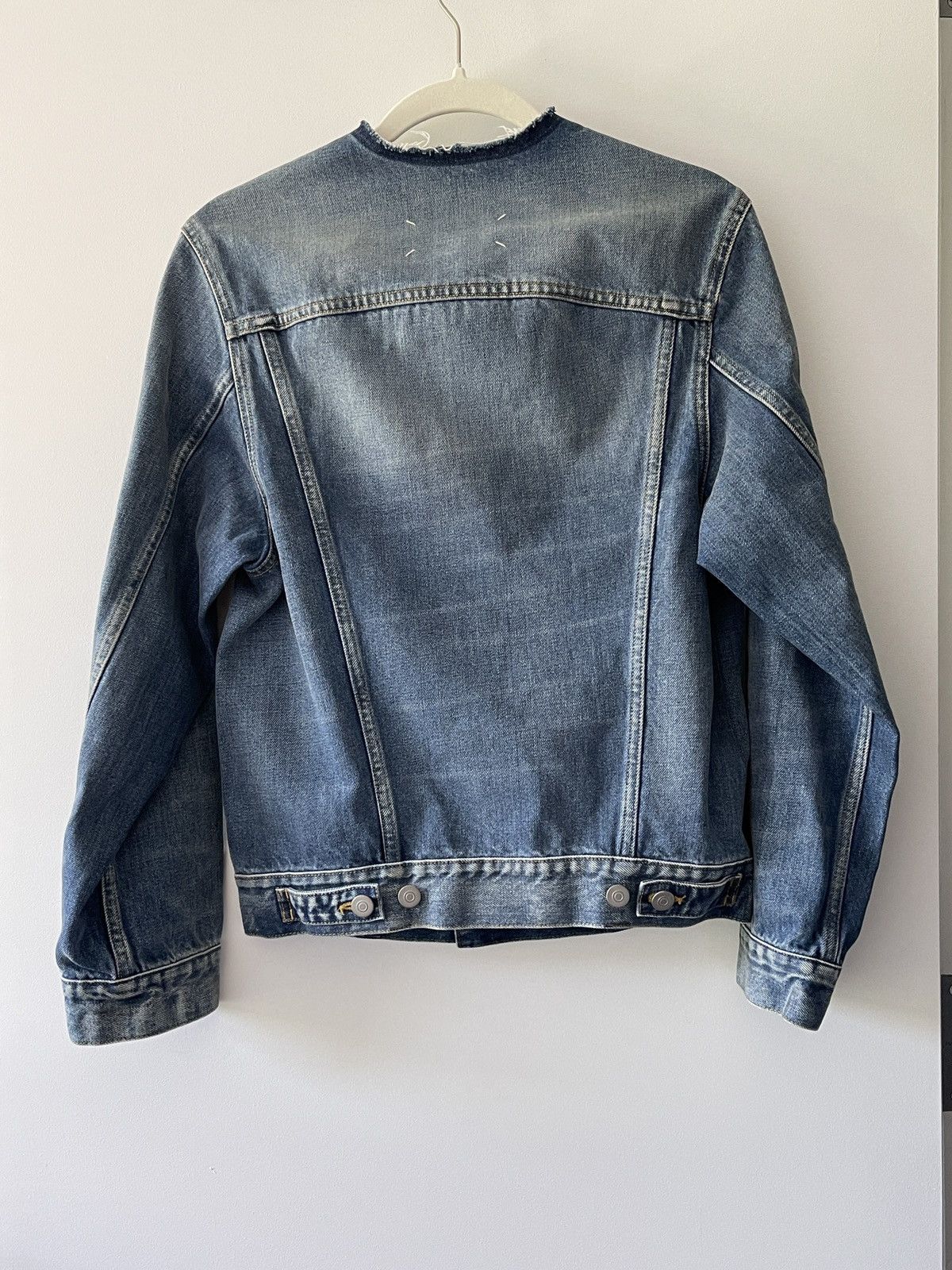 Maison Margiela Collarless Denim Jacket | Grailed