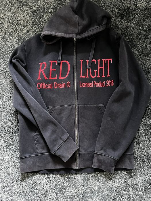 Sad Boys Bladee Red Light Zip Up Hoodie (2018) | Grailed
