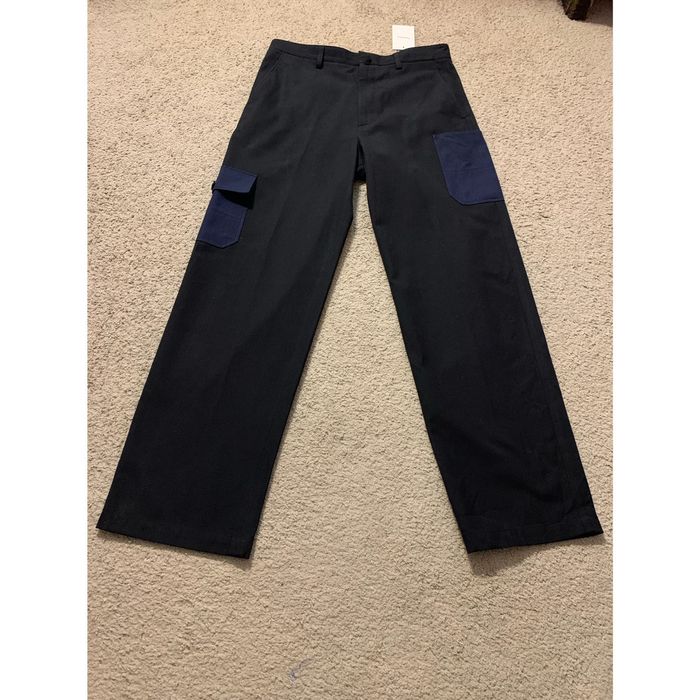 Theory THEORY PROJECT NAVY WIDE LEG CARGO PANTS | Grailed Theory THEORY PROJECT NAVY WIDE LEG CARGO PANTS | Grailed
