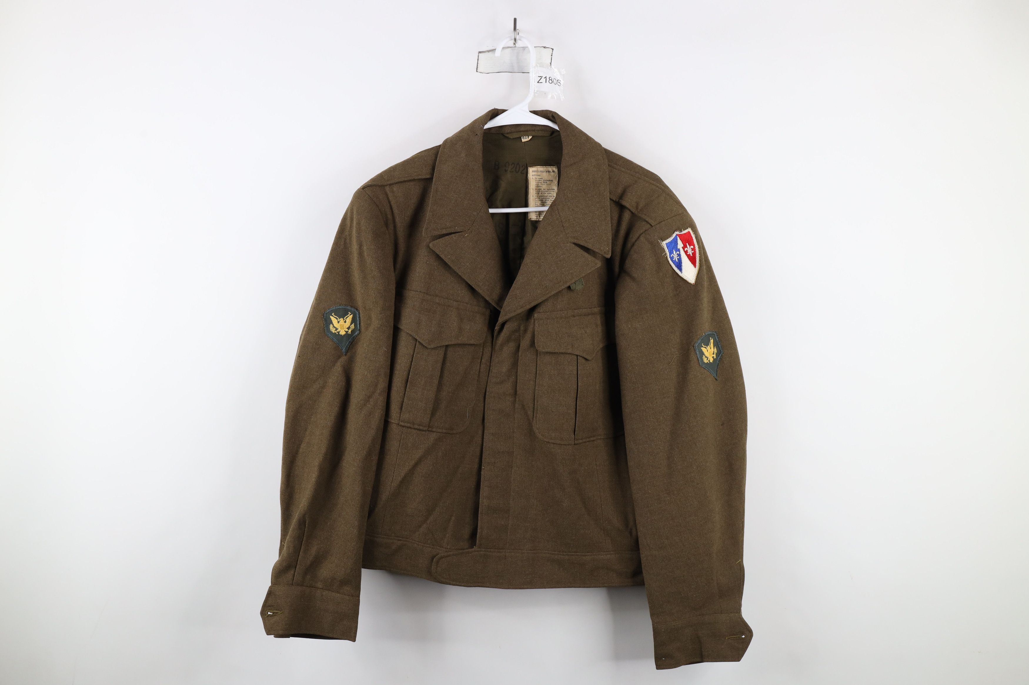 Vintage Vintage 40s World War II Military Wool OD Field Jacket USA ...