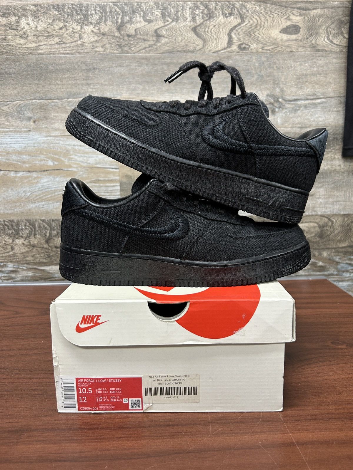 Stussy Air Force 1 Low Black Stussy | Grailed