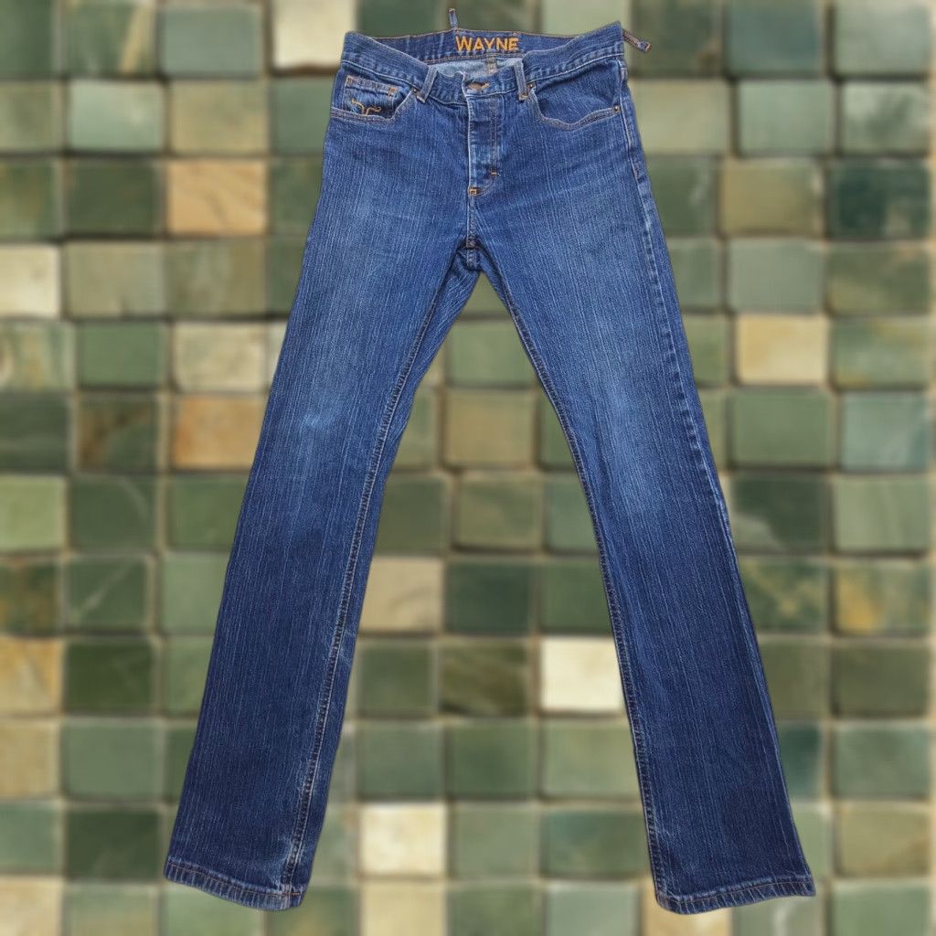 Vintage Kimes Ranch Mens Jeans Slim Straight Button Fly 29 Dark Blue ...